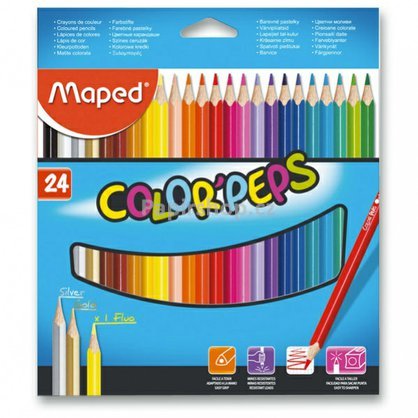 PASTELKY MAPED "COLOR'PEPS" 24ks | Papirshop.cz